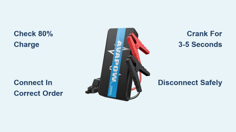 How to Use Avapow Jump Starter – Quick Guide