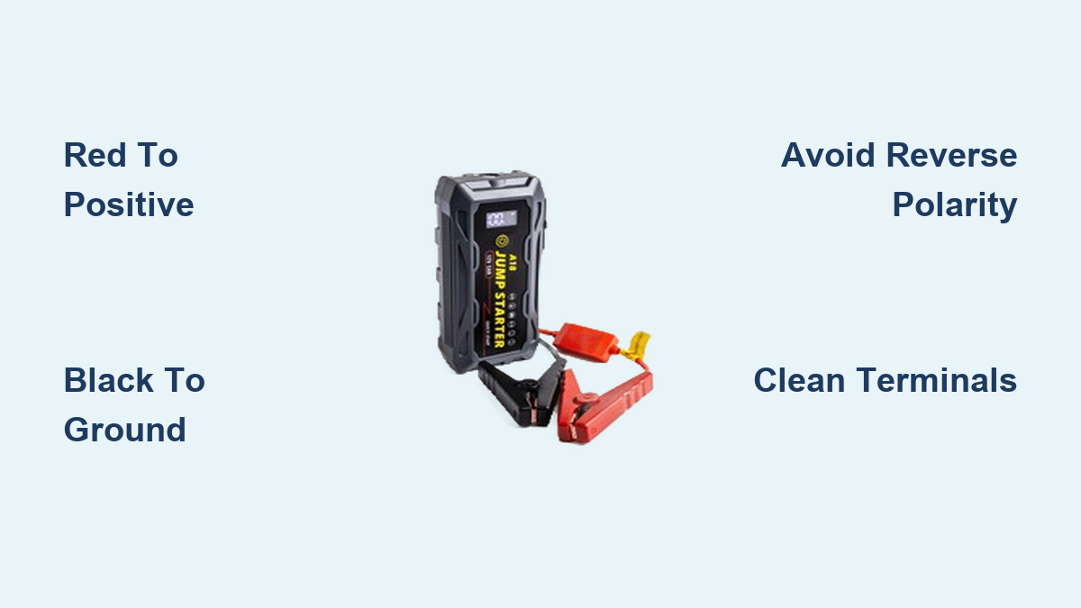 Car Jump Starter Positive and Negative Guide