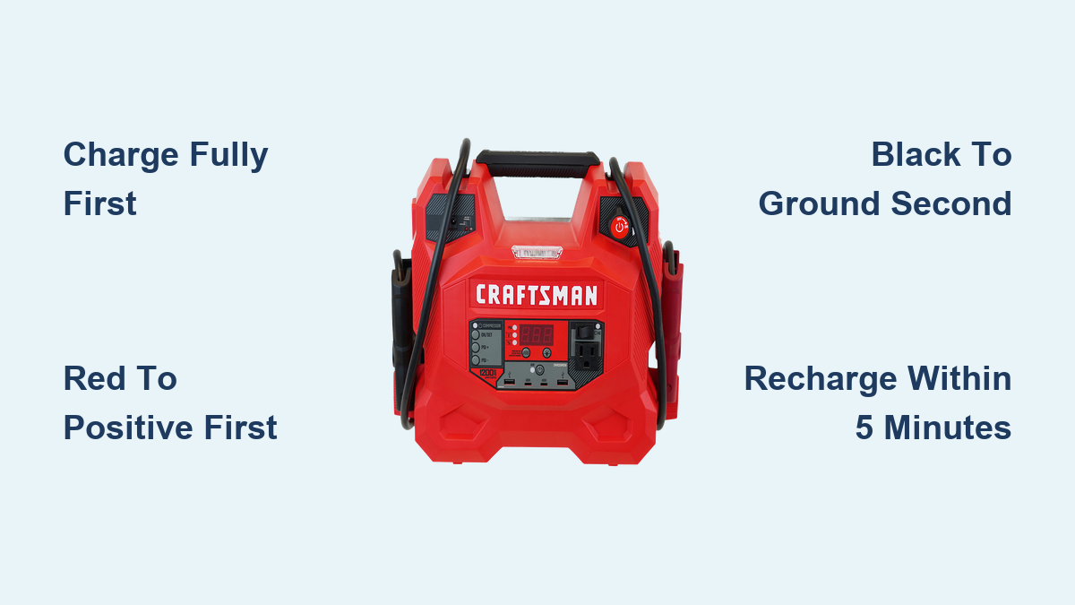 How to Use a Craftsman Jump Starter