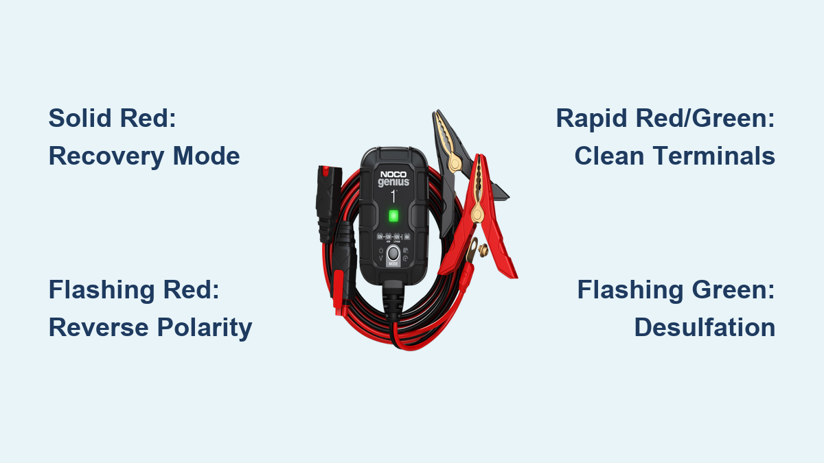 Noco Battery Charger Indicator Lights Guide