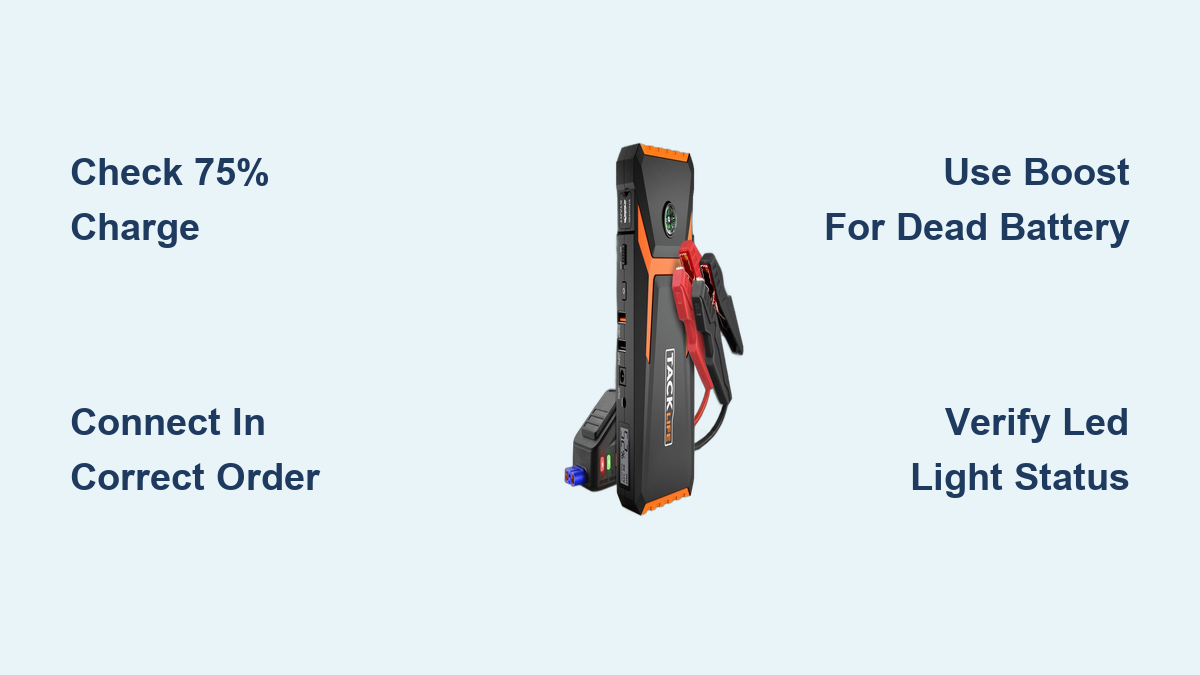 How to Use Tacklife Jump Starter: Quick Guide