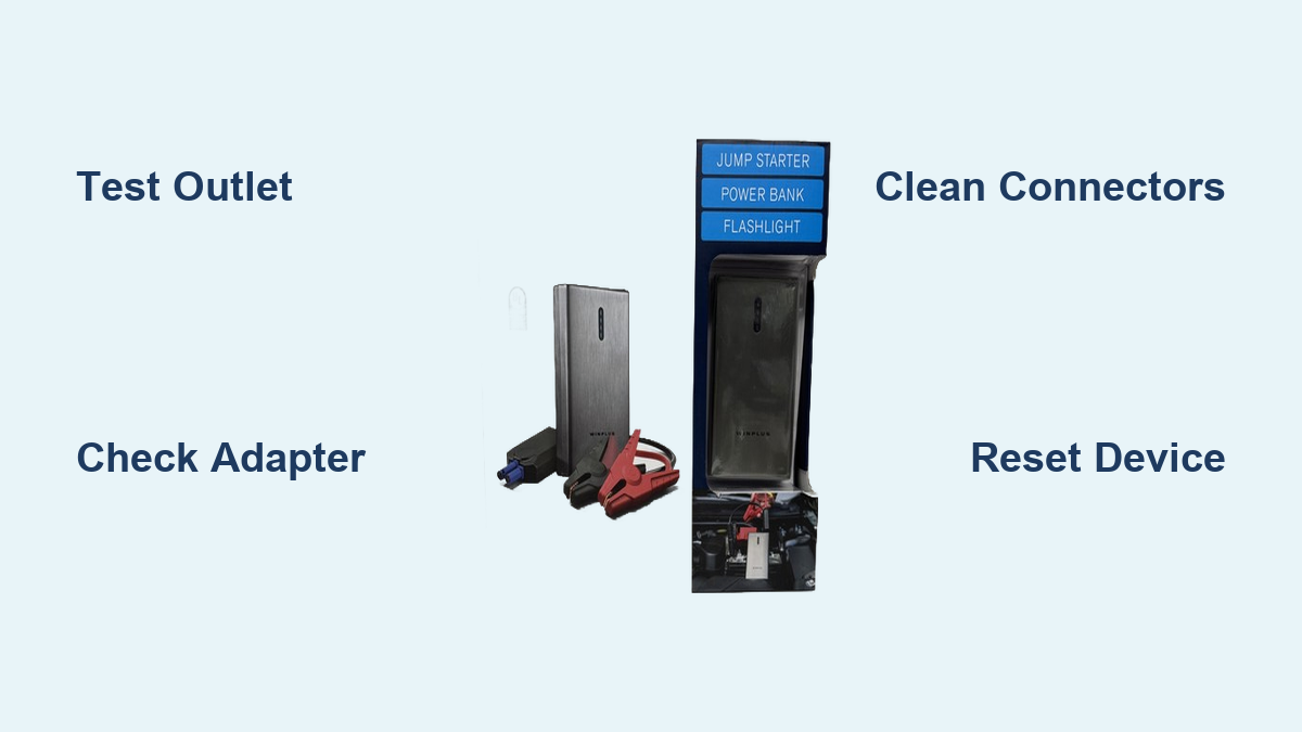 Winplus Jump Starter Not Charging? Fix It Fast